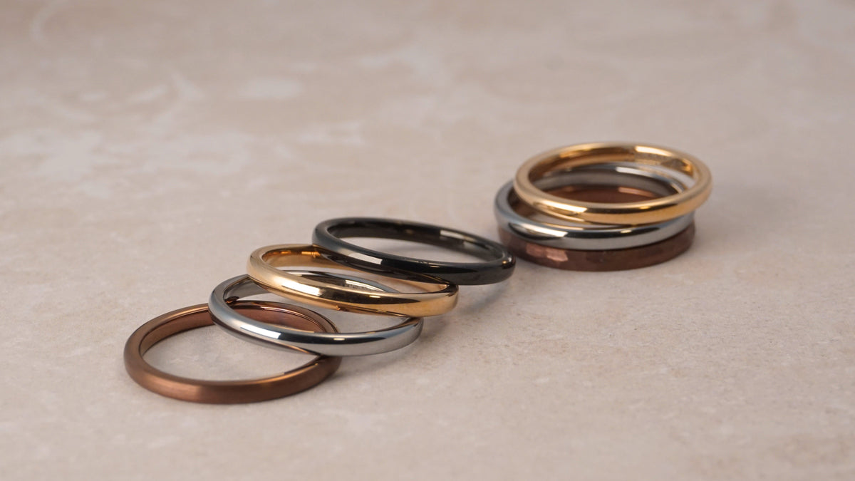 Women's Polished Rings and Simple Engagement Bands – Redwood Rings