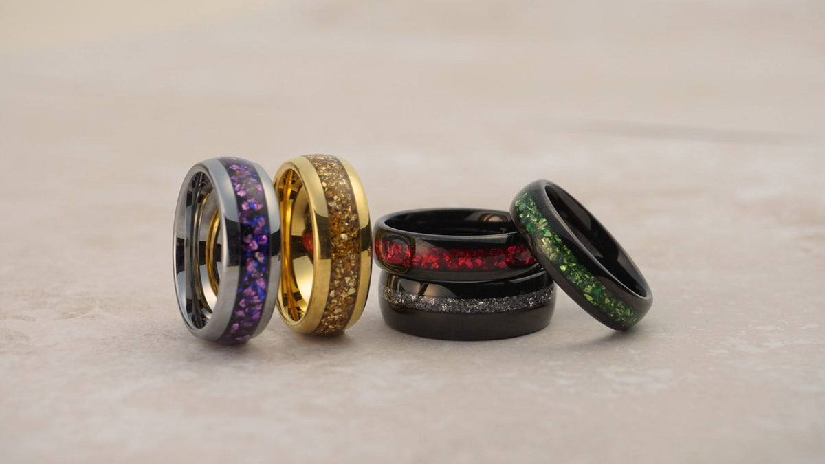 Gemstone Inlay Rings – Redwood Rings