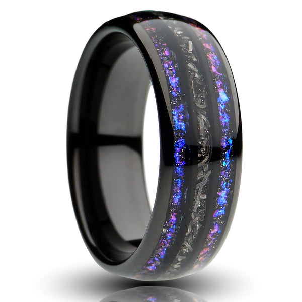 Nebula and Galaxy Tungsten Rings – Redwood Rings